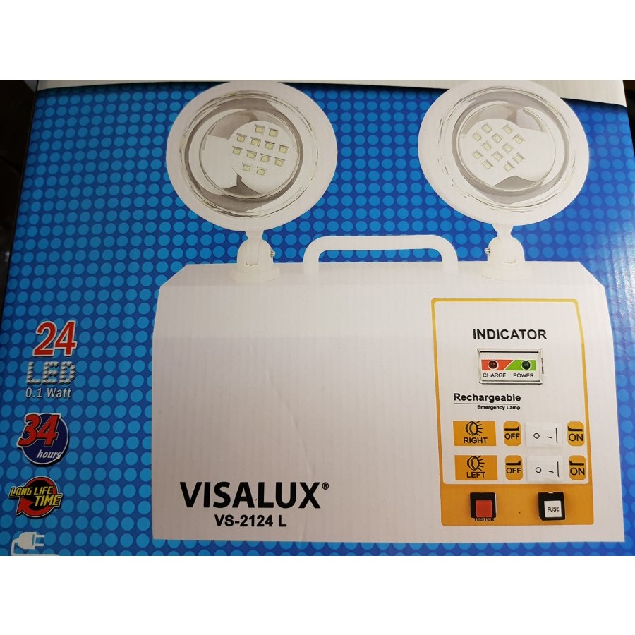 Jual Lampu Emergency VISALUX VS-2124 / Lampu High Bright Model Mata ...