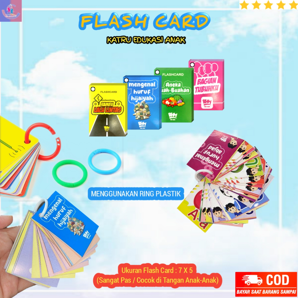 Jual Kartu Mainan Educatif / Montessori Materials / Flash Card / Kartu ...