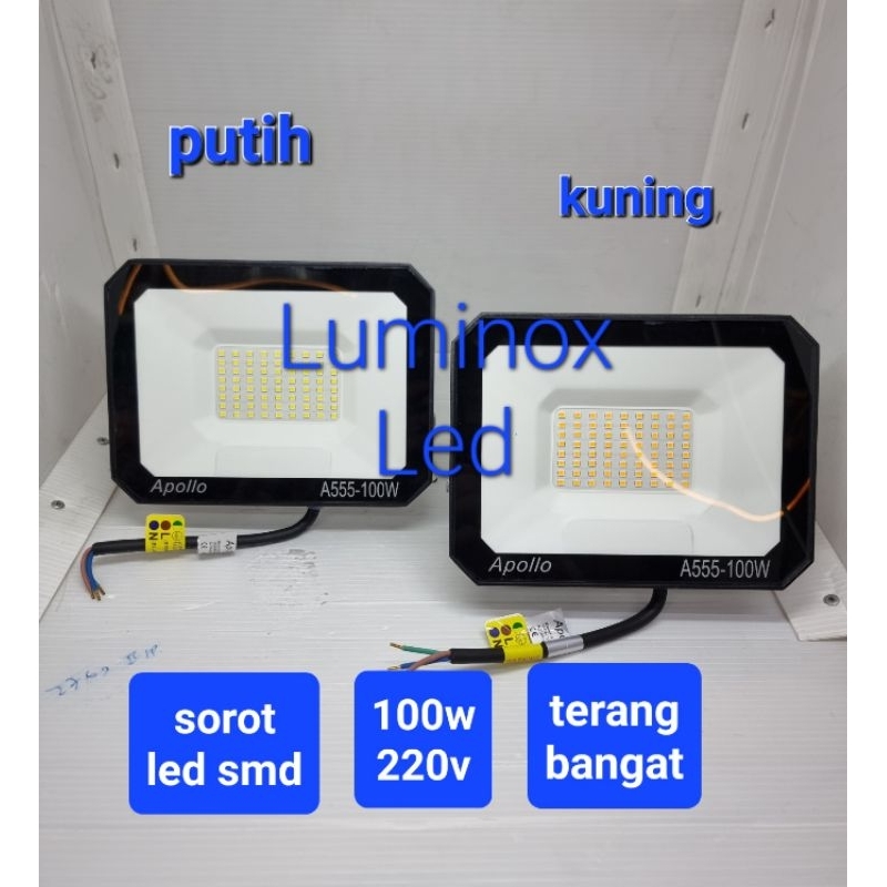Jual lampu sorot smd apollo 100watt 100w / tembak led 100 watt ...