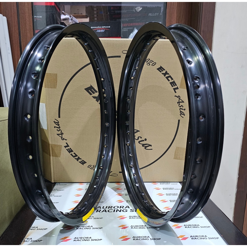 Jual VELG TAKASAGO EXCEL SET 18 X 160 / 185 HOLE 36 - BLACK | Shopee ...