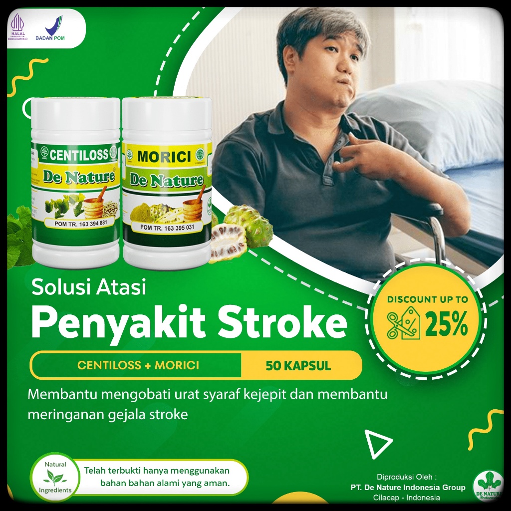 Jual Centiloss Morici De Nature Obat Stroke Herbal Strok Struk Ringan ...