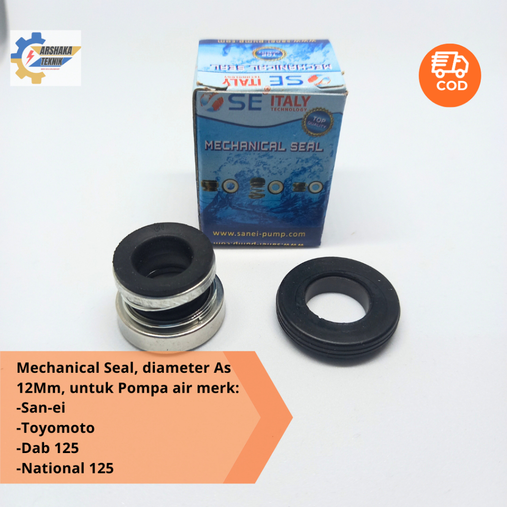 Jual MECHANICAL SEAL POMPA AIR SAN-EI / DIAMETER AS 12 MM | Shopee ...
