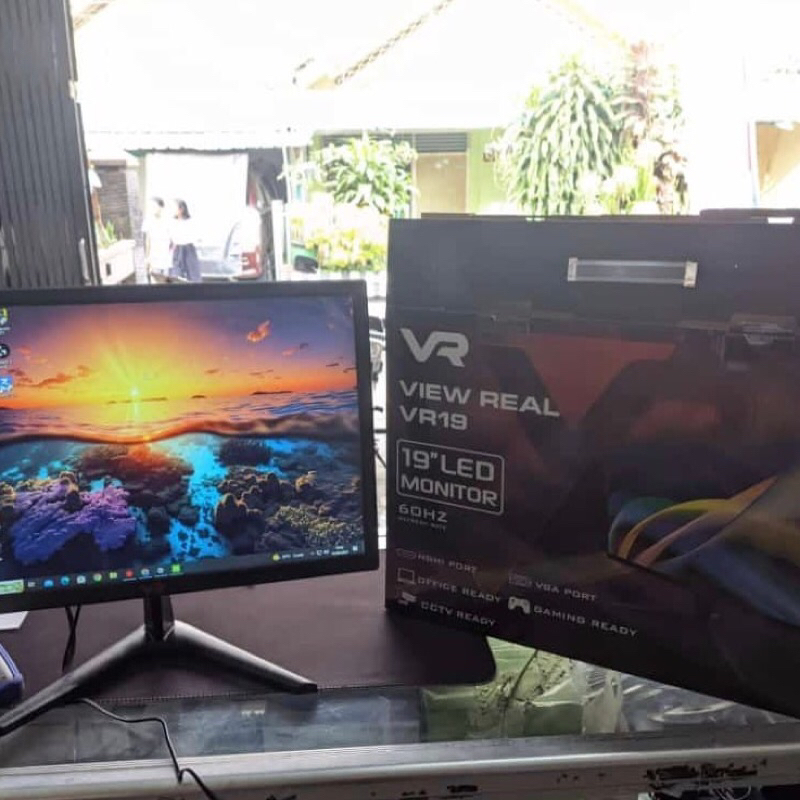 Jual Monitor LED VR 19 Inch Port VGA + HDMI | Shopee Indonesia