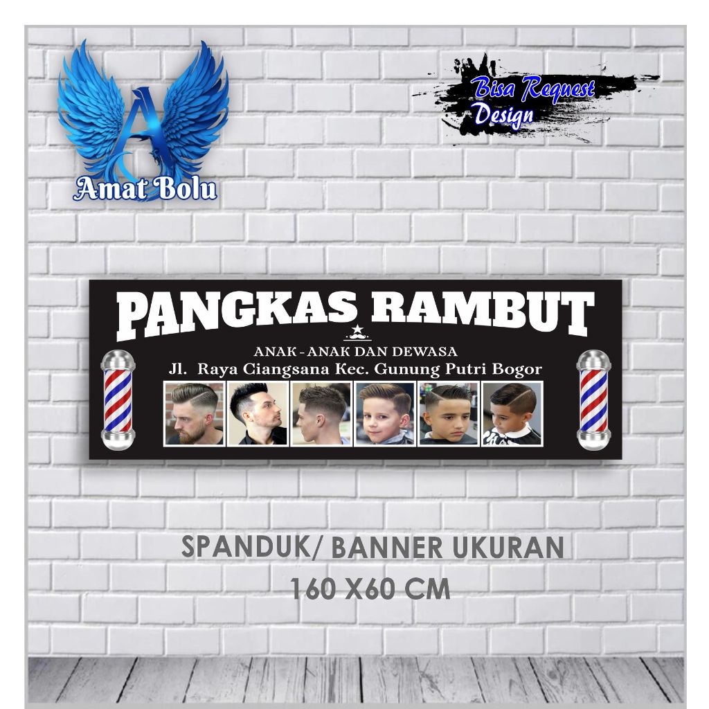 Jual SPANDUK PANGKAS RAMBUT HITAM UKURAN 160X60 BISA REQUEST | Shopee ...