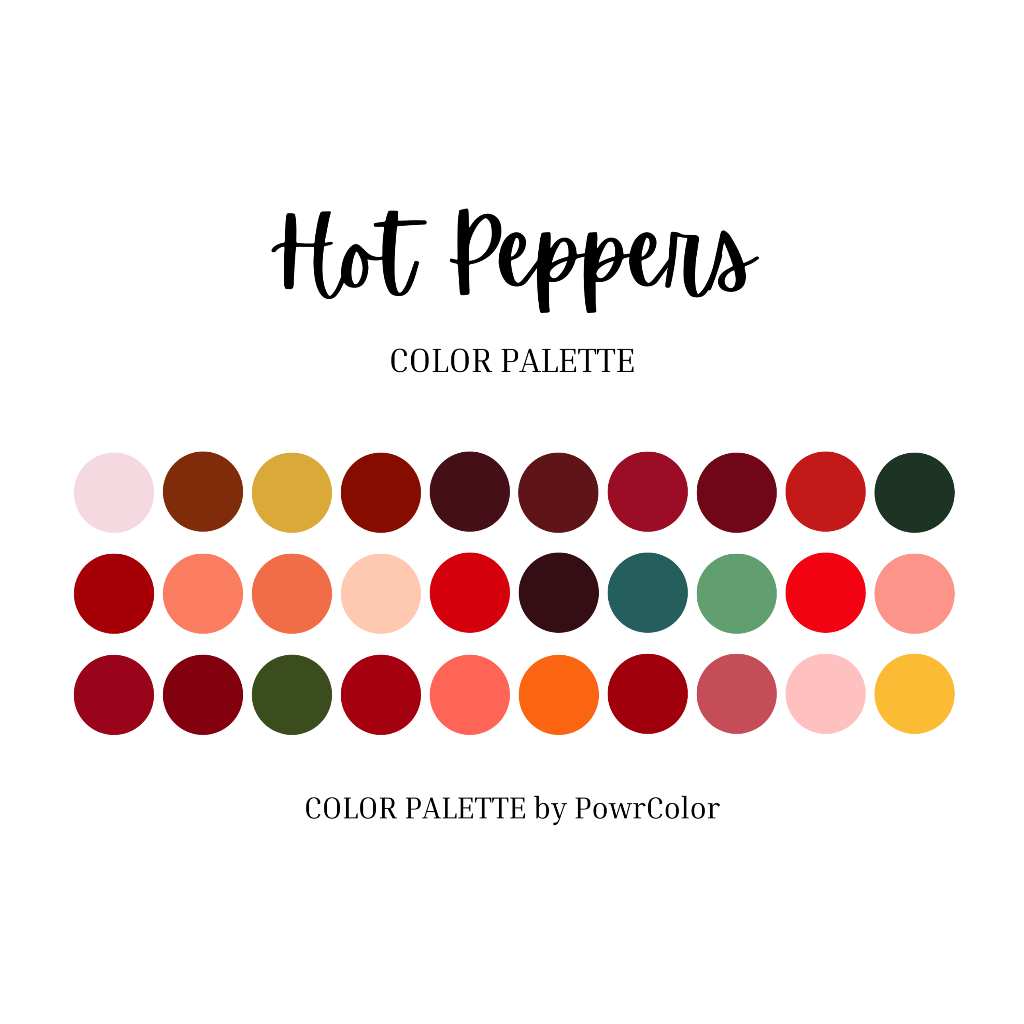 Jual Hot Peppers - Digital Color Palette | Shopee Indonesia
