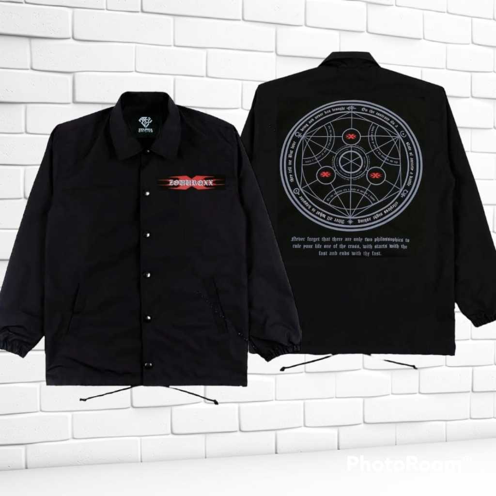 Jual JAKET COACH PRIA NAGA HITAM / JAKET COACH PRIA MURAH/ JAKET ...