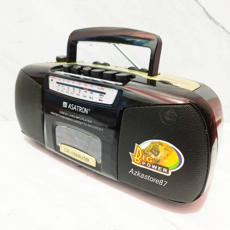 Jual Radio asatron 1568/1569 radio portable radio usb mp3 player radio ...