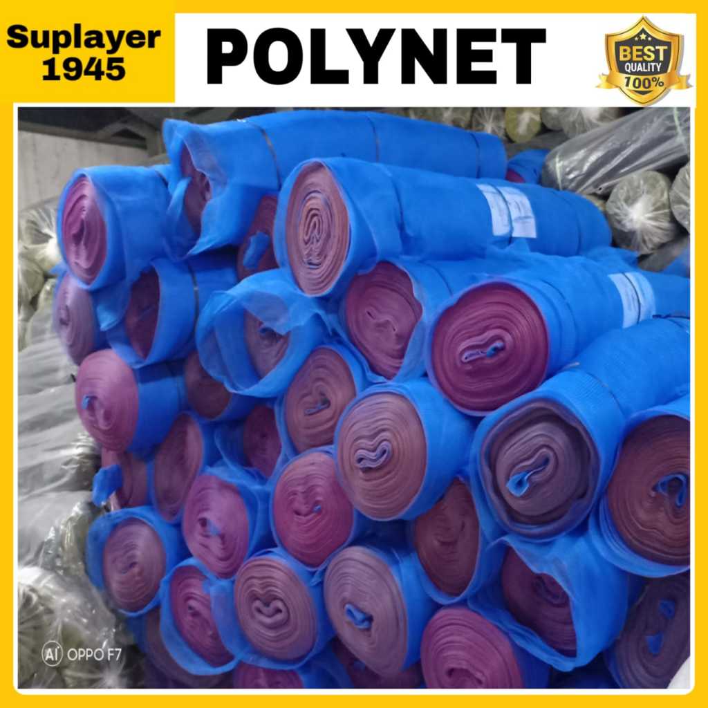 Jual Polynet 1 Roll ( Panjang 100 meter x Lebar 1,3 meter ) jaring pengaman - savety net ...
