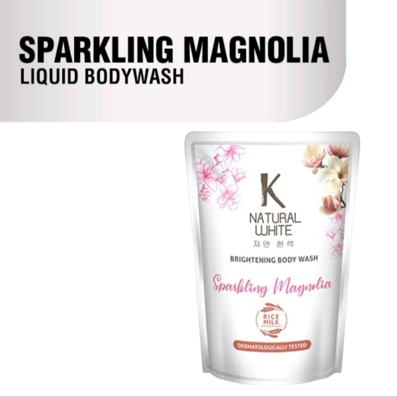 Jual K Natural White Sabun Mandi Cair Sparkling Magnolia 420ml | Shopee ...