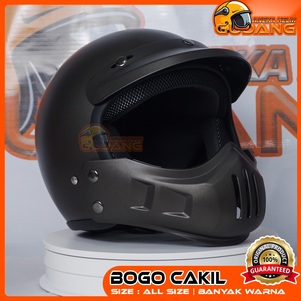 Jual HELM BOGO CAKIL MODULAR (HALF FACE / FULL FACE) - HELM RETRO - SNI ...