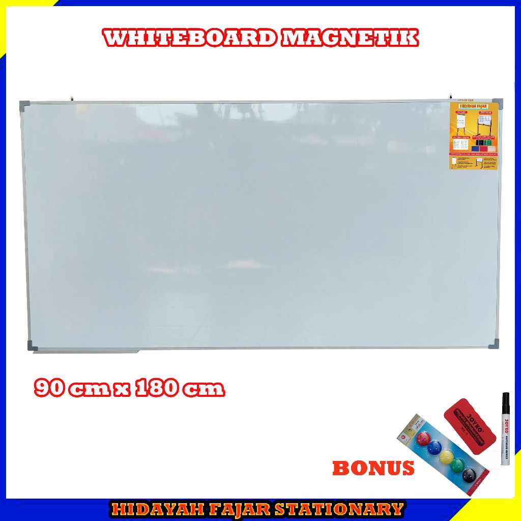 Jual Papan Tulis - Whiteboard Magnet 90 x 180 - Papan Tulis Magnet | Shopee Indonesia