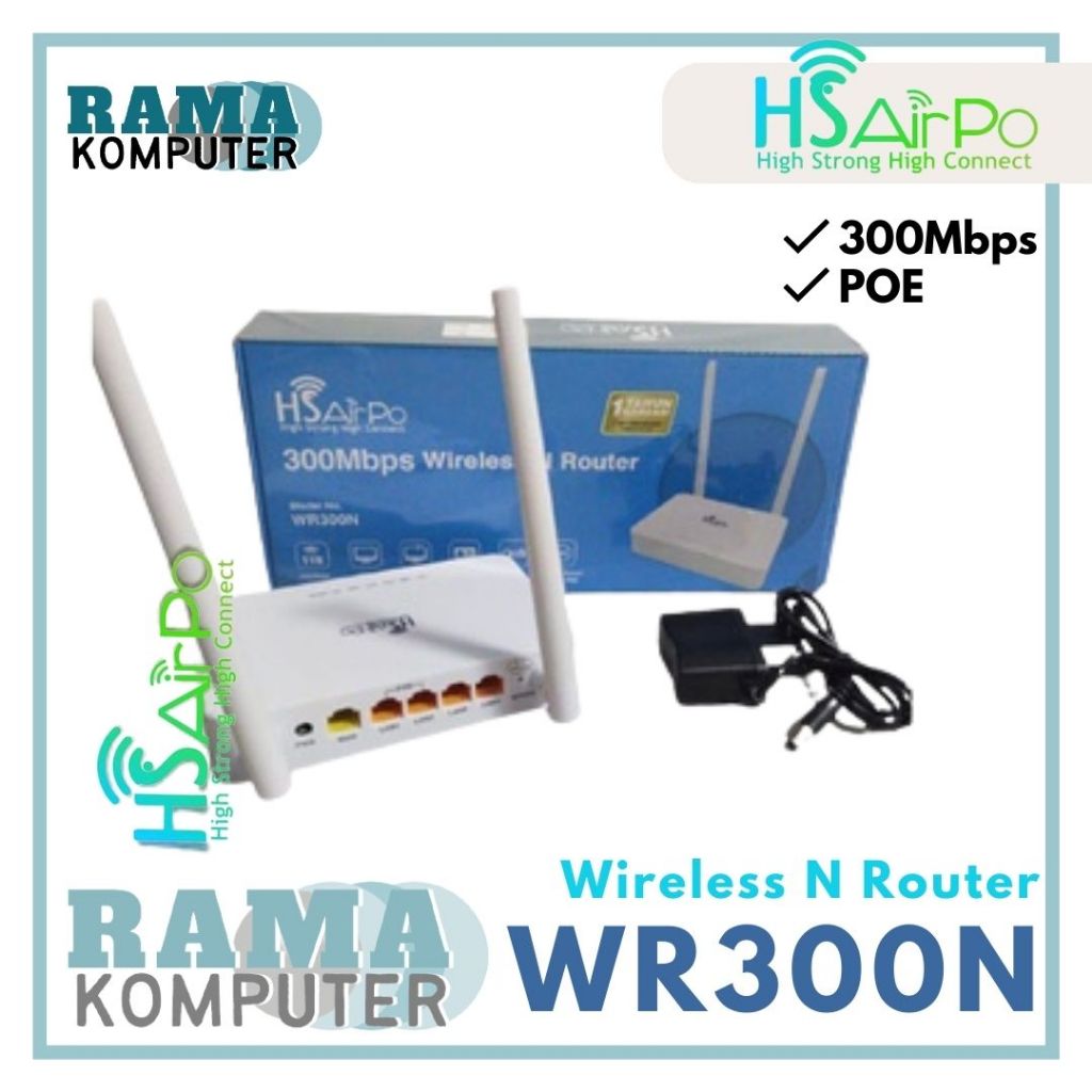Jual HS AIRPO WR300N 300Mbps WIRELESS N ROUTER | Shopee Indonesia