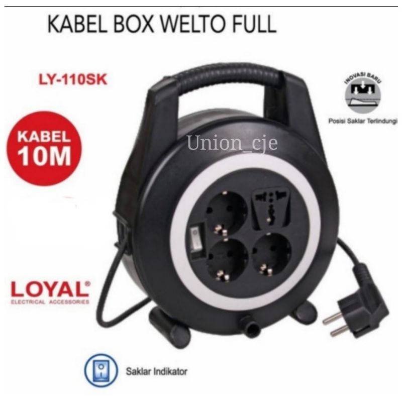 Jual Kabel Rol WELTO 10 meter + Saklar Loyal LY110SK & LY110 | Shopee ...