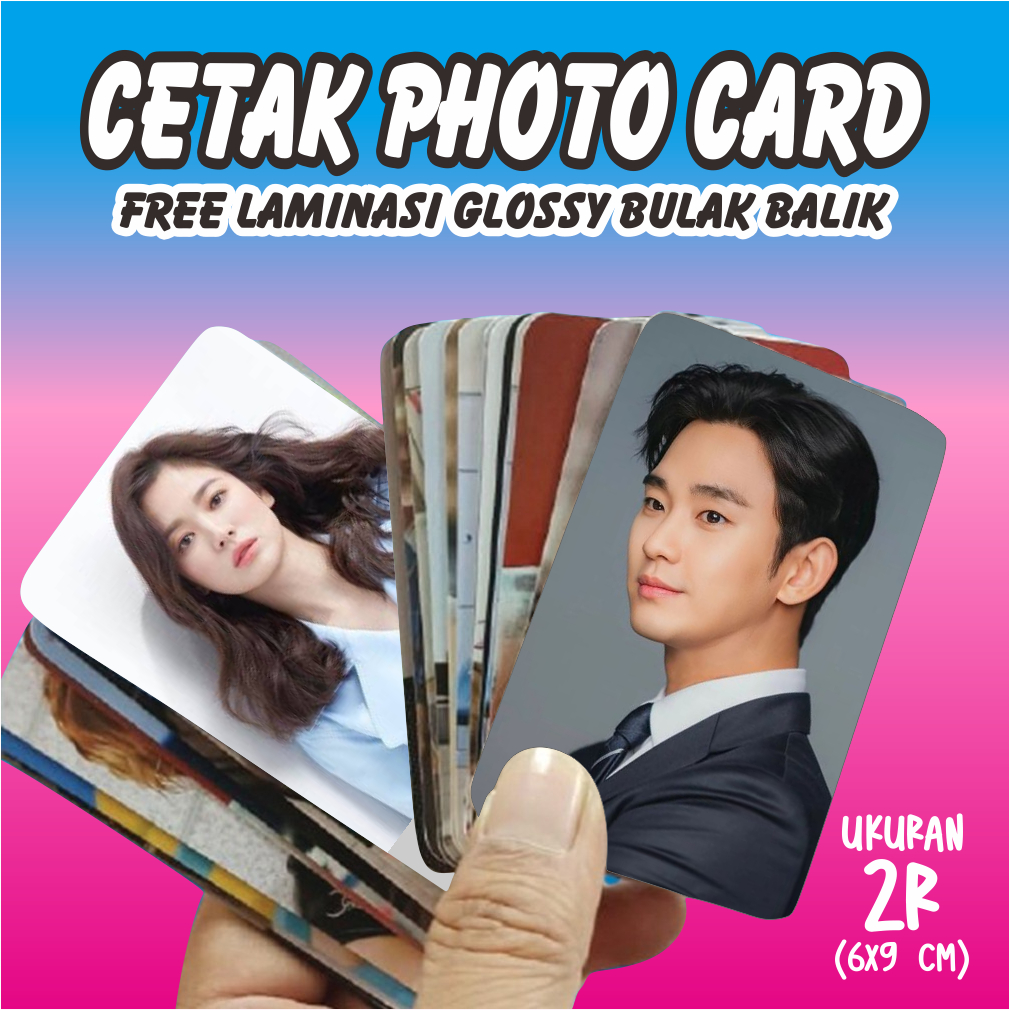 Jual Cetak Photocard Custom / FOTO CARD / Photo Card / CUSTOM PHOTOCARD ...
