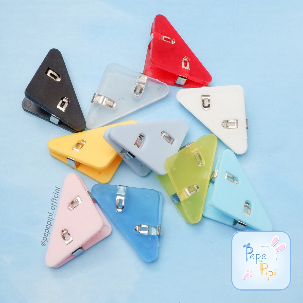 Jual Paper Clip Triangle Penjepit Sudut Kertas Penjepit Kertas Akrilik ...