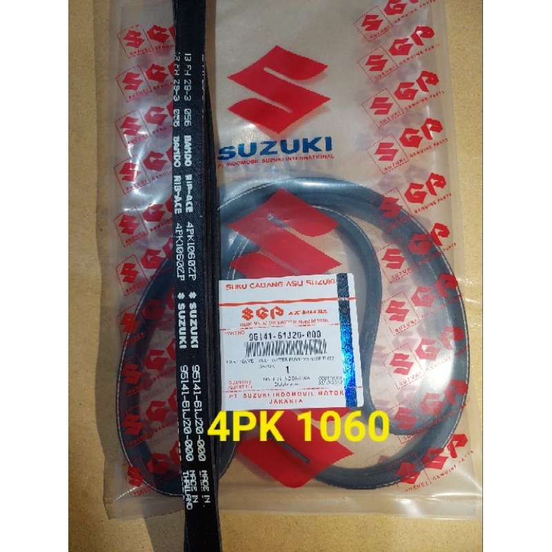Jual FAN BELT TALI KIPAS 4PK 1060 (95141-61J20) SUZUKI APV ARENA MEGA CARRY TIPE ASLI OEM ...