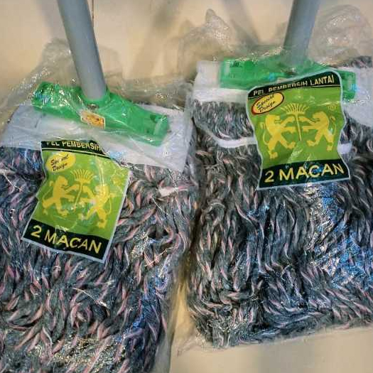 Jual PEL LANTAI 2 MACAN ASLI MOP HIJAU | Shopee Indonesia