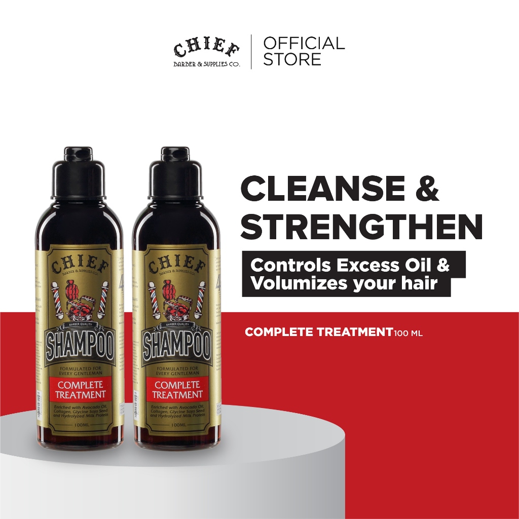 Jual CHIEF SHAMPOO MINI COMPLETE TREATMENT - Shampo Pria 100 ml (Paket ...