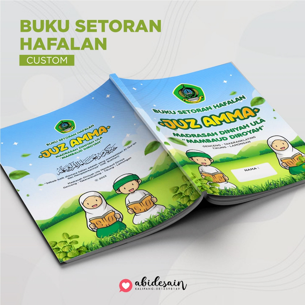 Jual CETAK BUKU SETORAN HAFALAN - BUKU PRESTASI SANTRI - BUKU PRESTASI ...