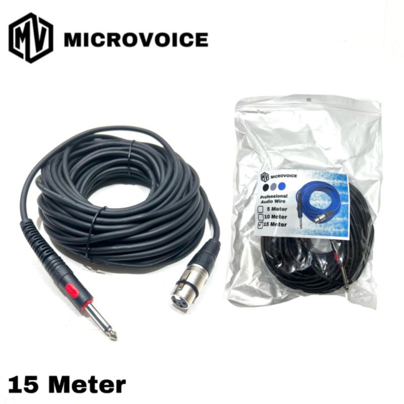 Jual Kabel Mic Microvoice 15 Meter Original Kabel Microphone 15 Meter | Shopee Indonesia