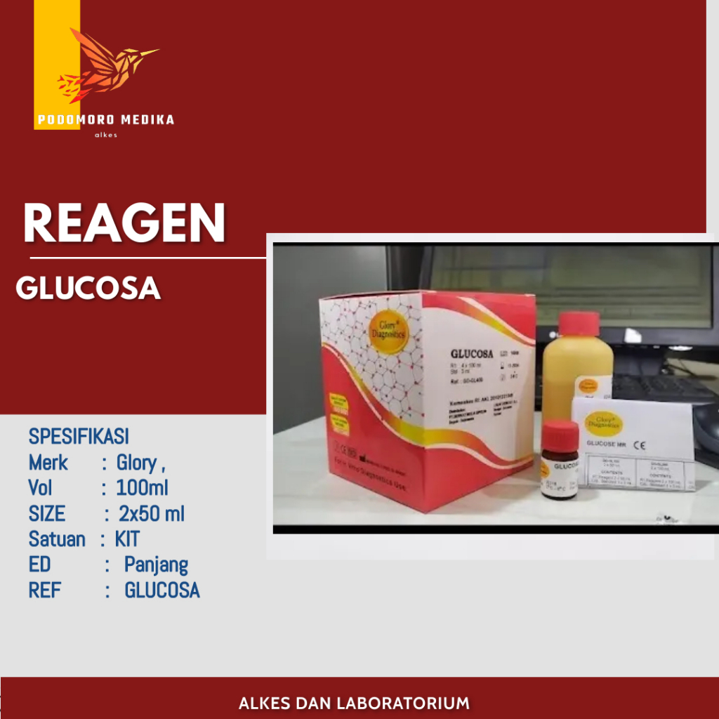 Jual REAGEN Glucosa GLUKOSA MERK GLORY DIAGNOSTIK FREE MASKER | Shopee ...