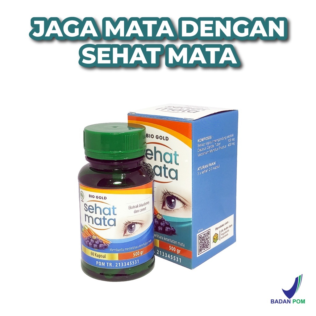 Jual Kapsul Sehat Mata Bio Gold Ekstrak Blueberry dan Wortel Membantu ...
