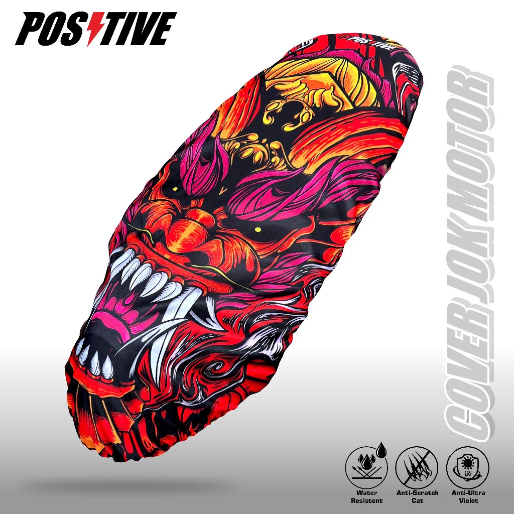 Jual Sarung Cover Jok Motor Motif Red Dragon Full Printing Anti cakar ...