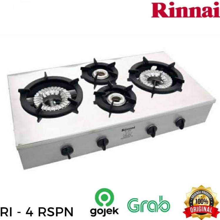 Jual Rinnai Kompor Gas 4 Tungku Besi Cor Professional RI 4RSPN RI4 RSPN ...