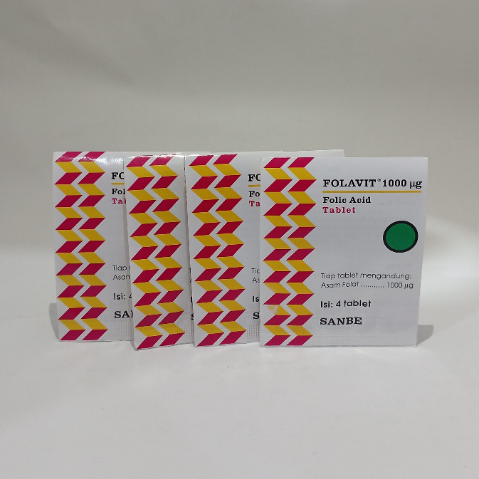 Jual Folavit 1000 mcg 4 Tablet | Shopee Indonesia