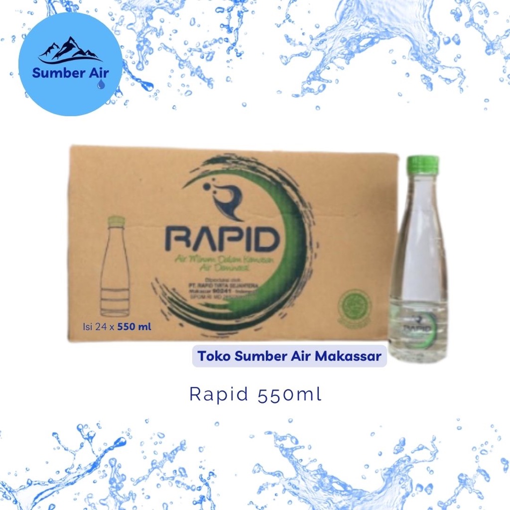 Jual Air Demineral Rapid 550ml (1 Dus/Karton) | Shopee Indonesia