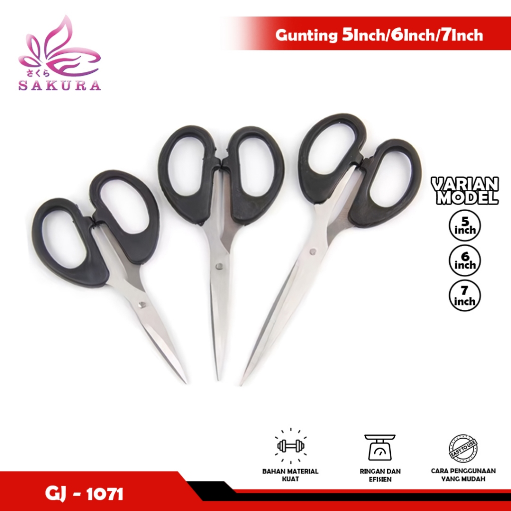Jual CUCI GUDANG Scissors / Gunting - Scissors HITAM 5" / 6" / 7 ...