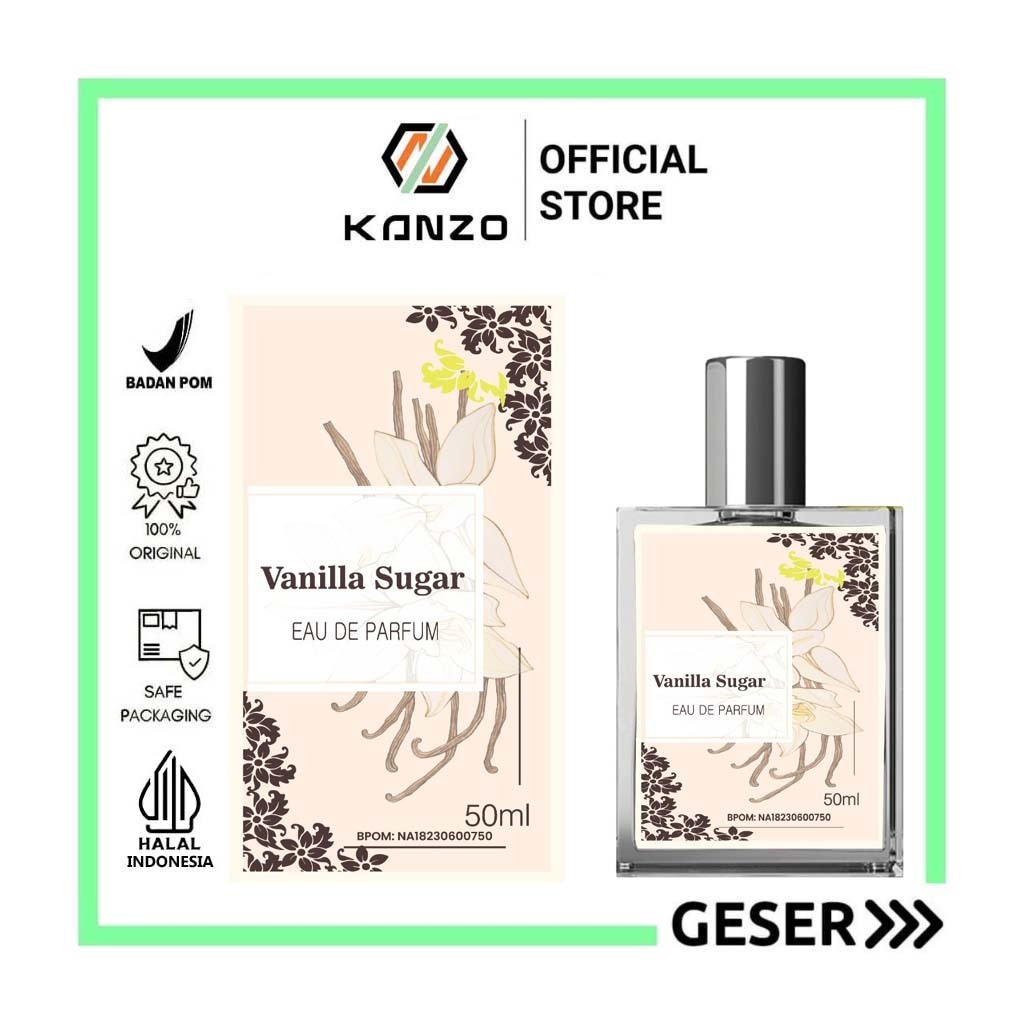 Jual Kanzo - [BPOM] Parfum Vanilla Cake 50ml Premium / Parfum Vanilla ...