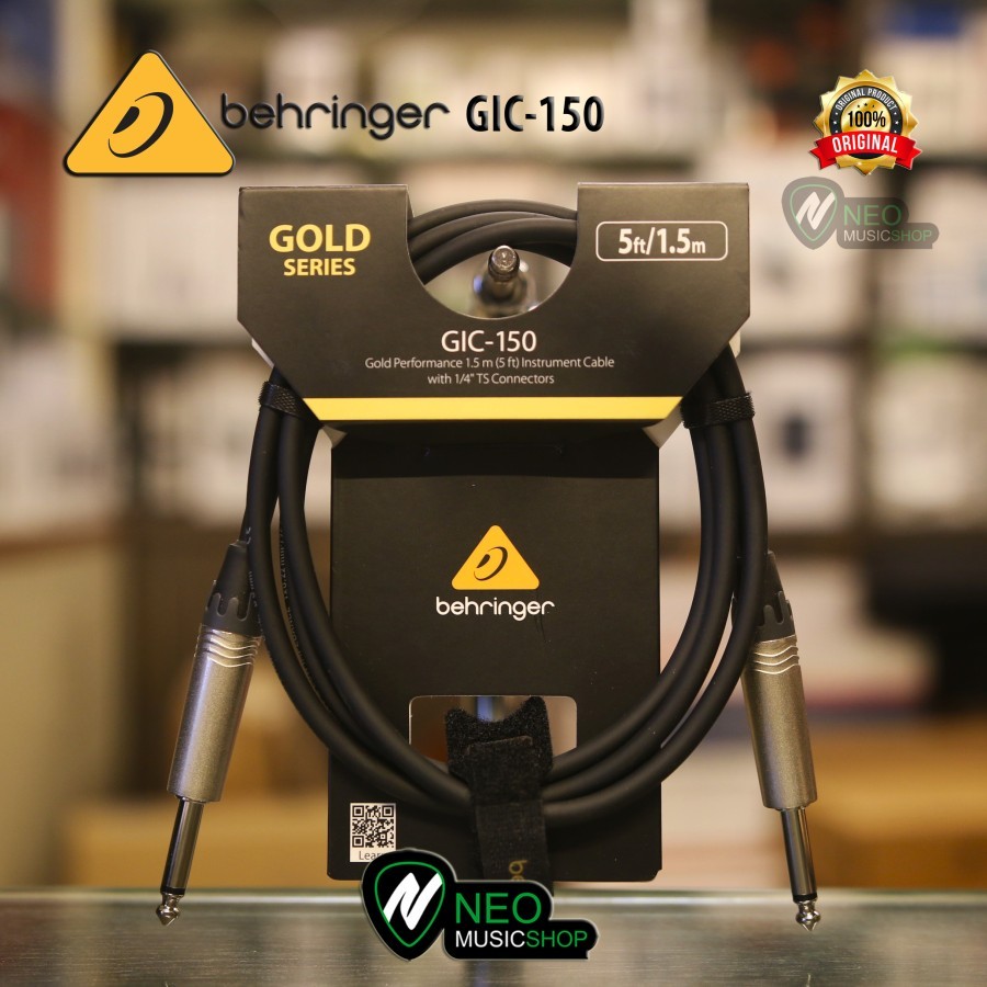 Jual Behringer GIC-150 Gold Performance 1.5 m (5 ft) Instrument Cable ...