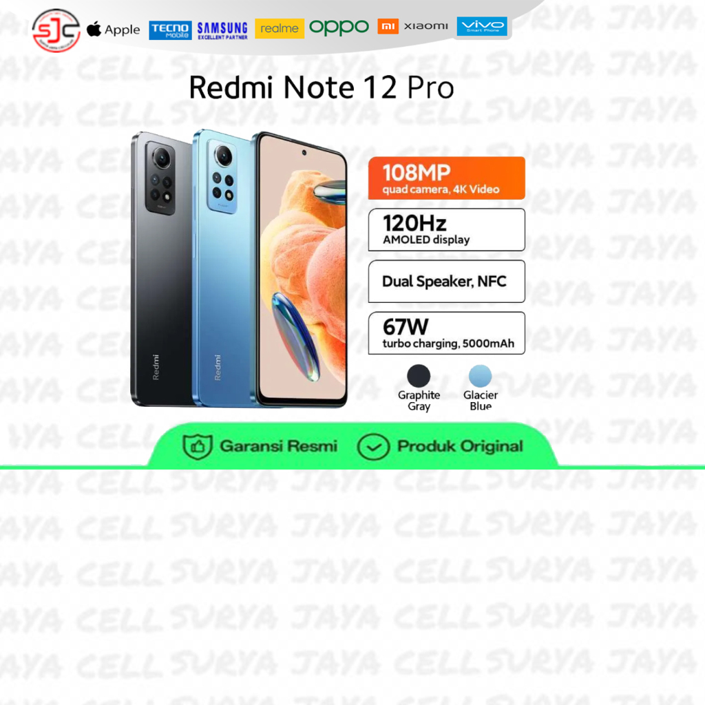Jual Xiaomi Redmi Note 12 Pro 4G (Bergaransi resmi Xioami) | Shopee ...