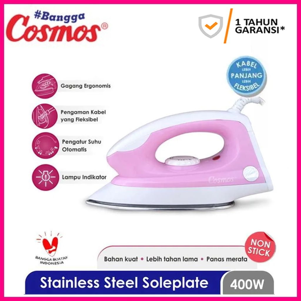 Jual Cosmos CIS-428 Setrika Listrik Anti Lengket | Shopee Indonesia