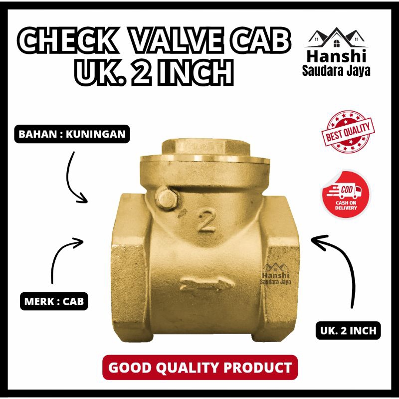 Jual Check Valve Kuningan 2 Inch | Shopee Indonesia