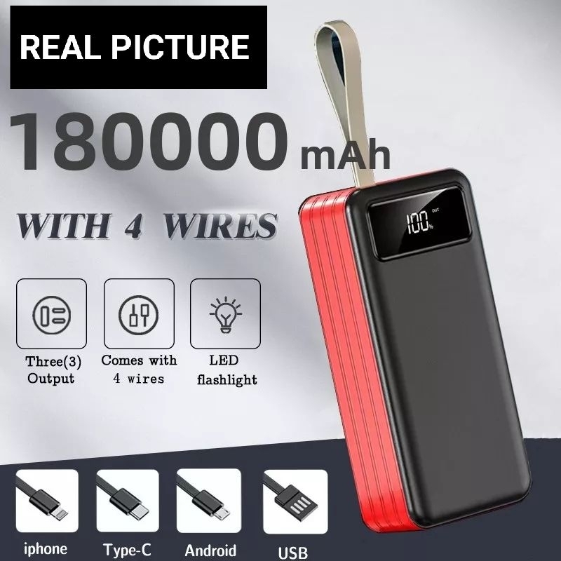 Jual Queen Power Powerbank 180000Mah Powerbank Original 180000mAh PD 2 ...