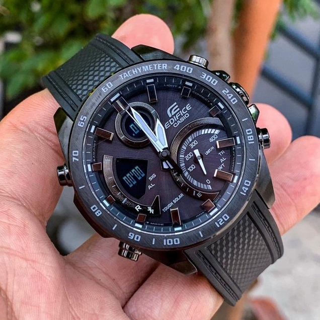 Jual Original 100%!!! Casio Edifice ECB-900PB-1ADR Jam Tangan Pria Casio Bluetooth Rubber Hitam ...