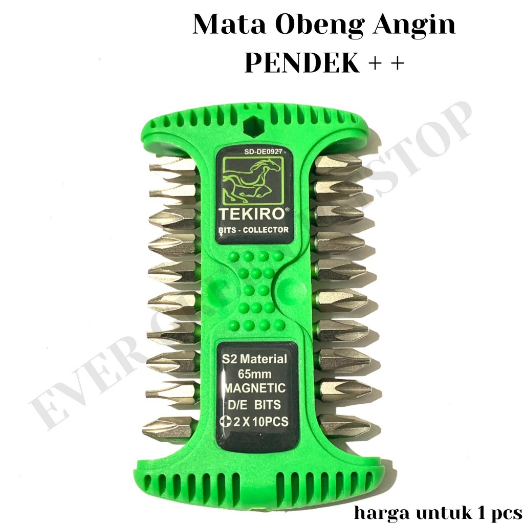 Jual TEKIRO MATA OBENG ANGIN Plus Plus Pendek Magnet untuk BOR LISTRIK ...