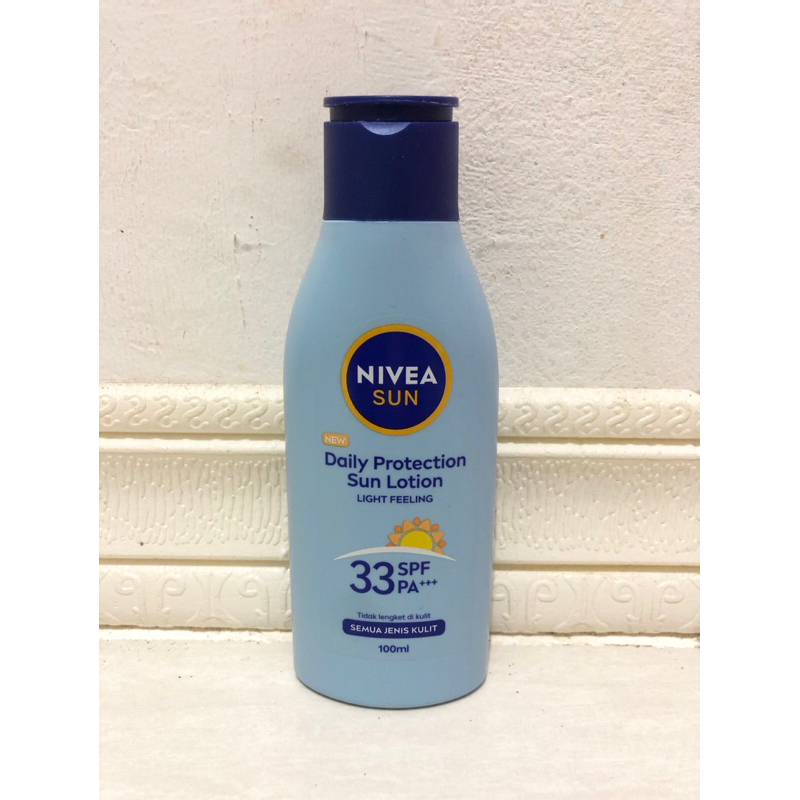 Jual Nivea SUN Daily Protection Sun Lotion Light Feeling 100ml | Shopee ...