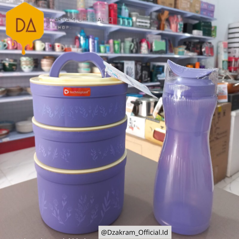 Jual Paket Rantang Susun dan Botol Minum Cantik | Shopee Indonesia