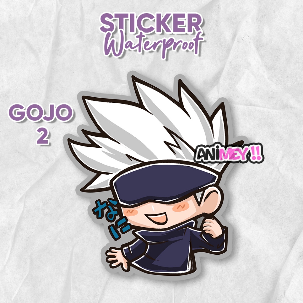 Jual Stiker Gojo Satoru Chibi / Sticker Anime Waterproof / Jujutsu ...