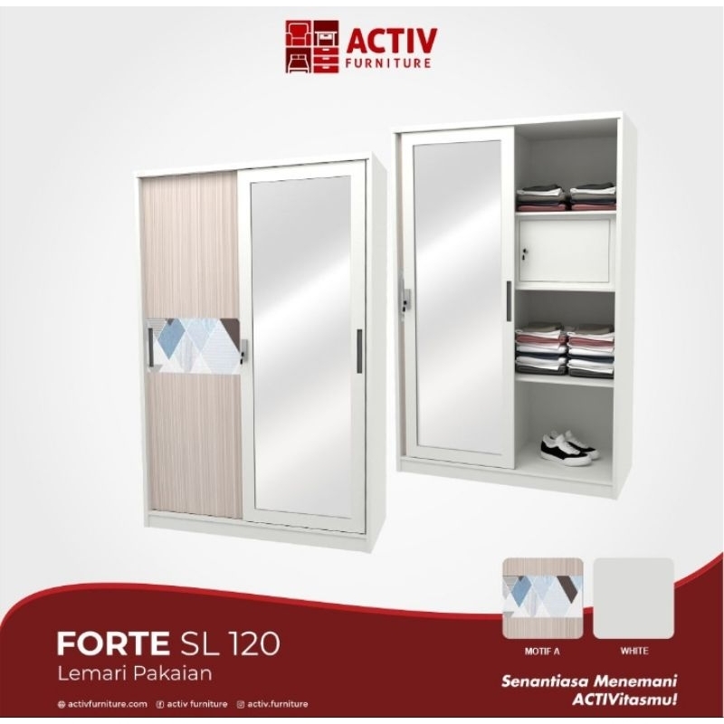 Jual Lemari Sledding Besi Tipe FORTE SL 120 A/B By ACTIV | Shopee Indonesia