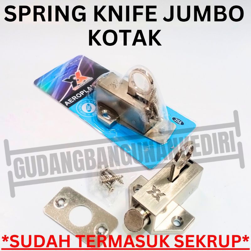 Jual spring knife spring knip JUMBO BESAR gerendel grendel kunci slot ...