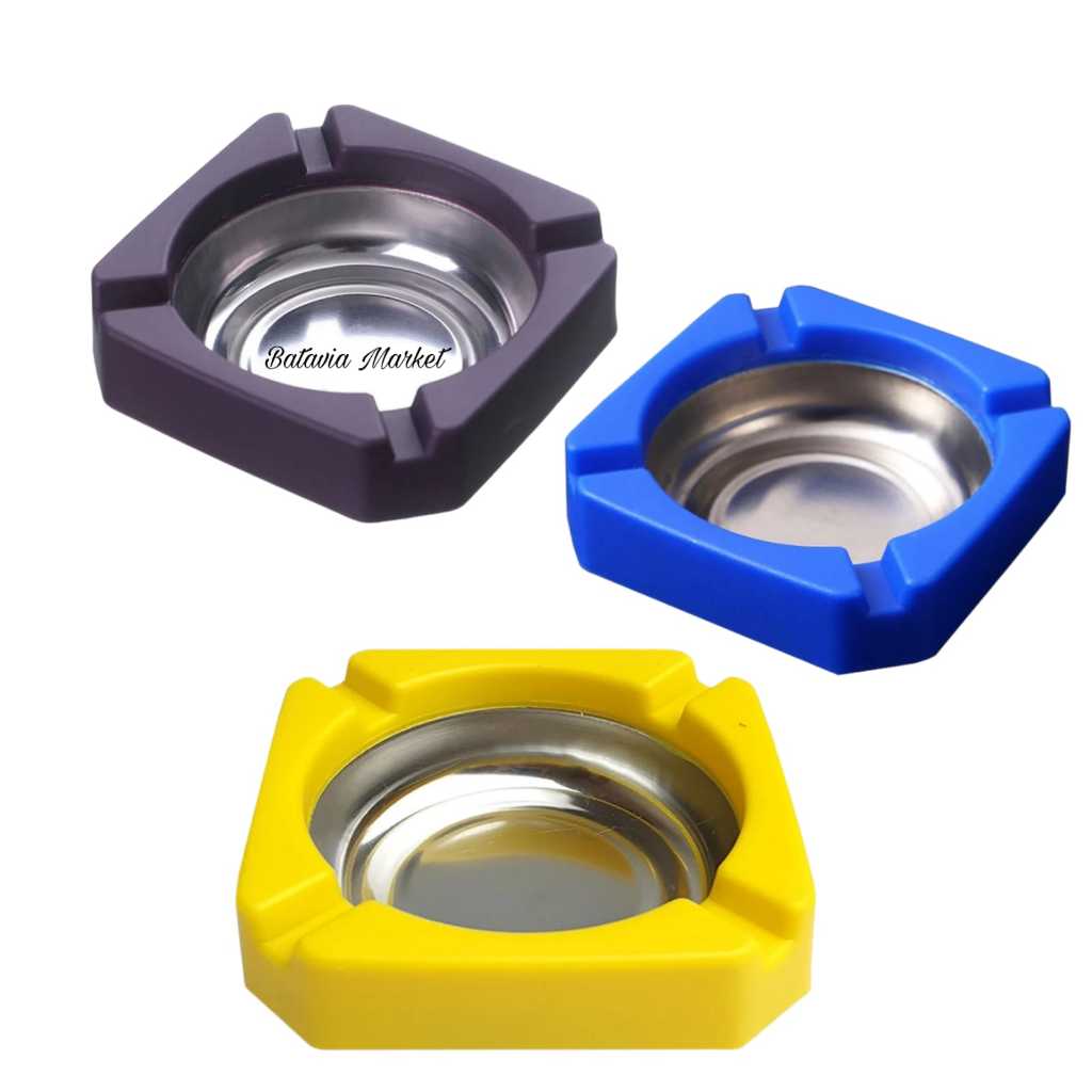 Jual 3 PCS Asbak Rokok Warna berbahan Stainless Steel - Asbak | Shopee ...