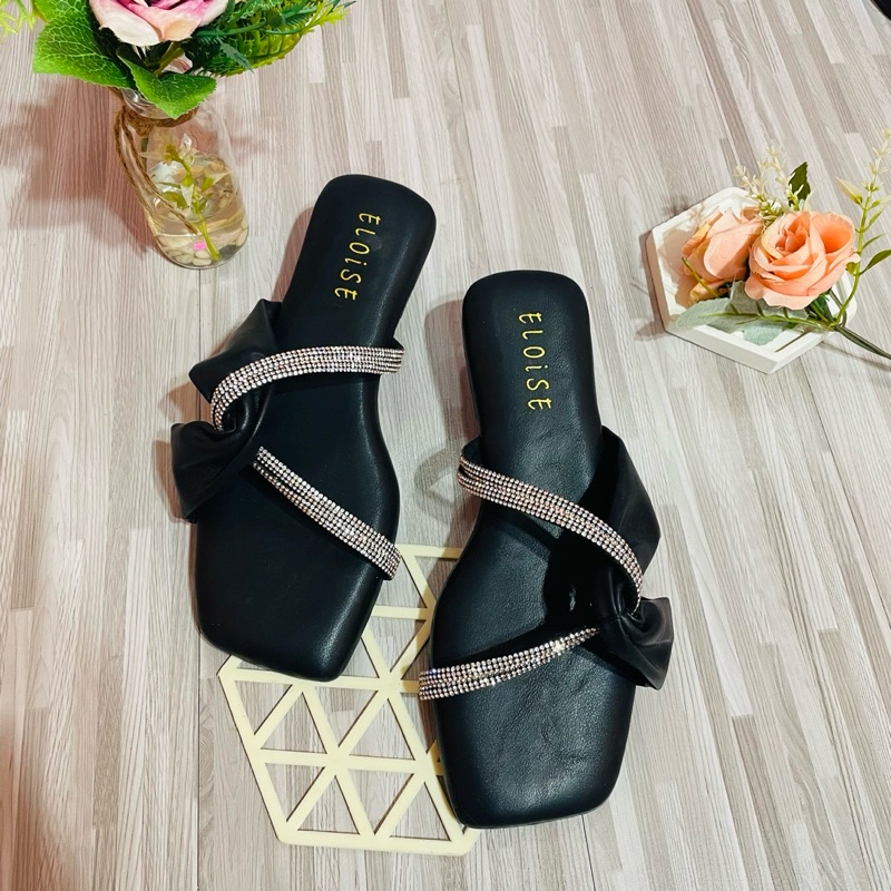 Jual Eloise LAURA Sendal Flat Wanita Kombinasi Elegant / Sendal ...