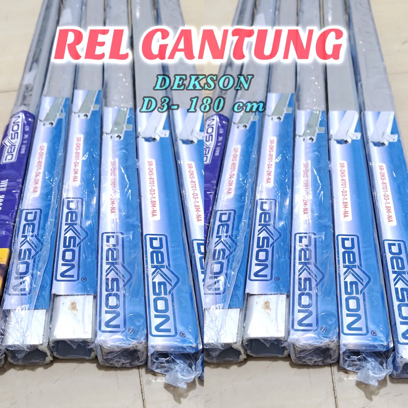 Jual Rel Pintu Geser Gantung / Rail Sliding Door Dekkson D3 Aluminium ...