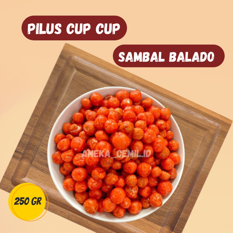 Jual PILUS CUP CUP 250 GR TOP ELIT/ PILUS BALADO / PILUS SAMBAL BALADO ...
