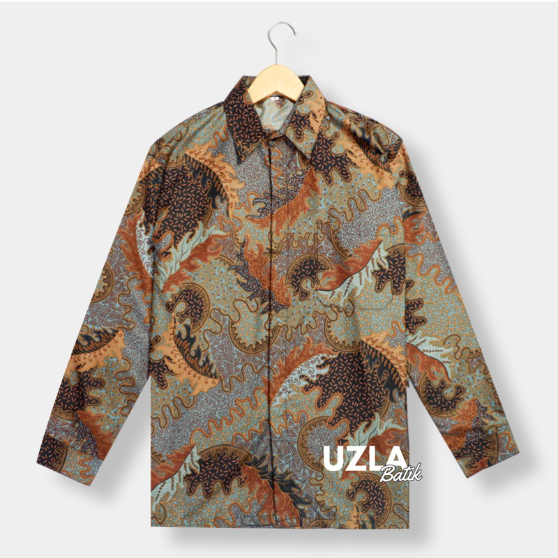 Jual Size M L XL XXL BSWART Batik HRB026 Kenongo Hem Batik Kate Ijo ...