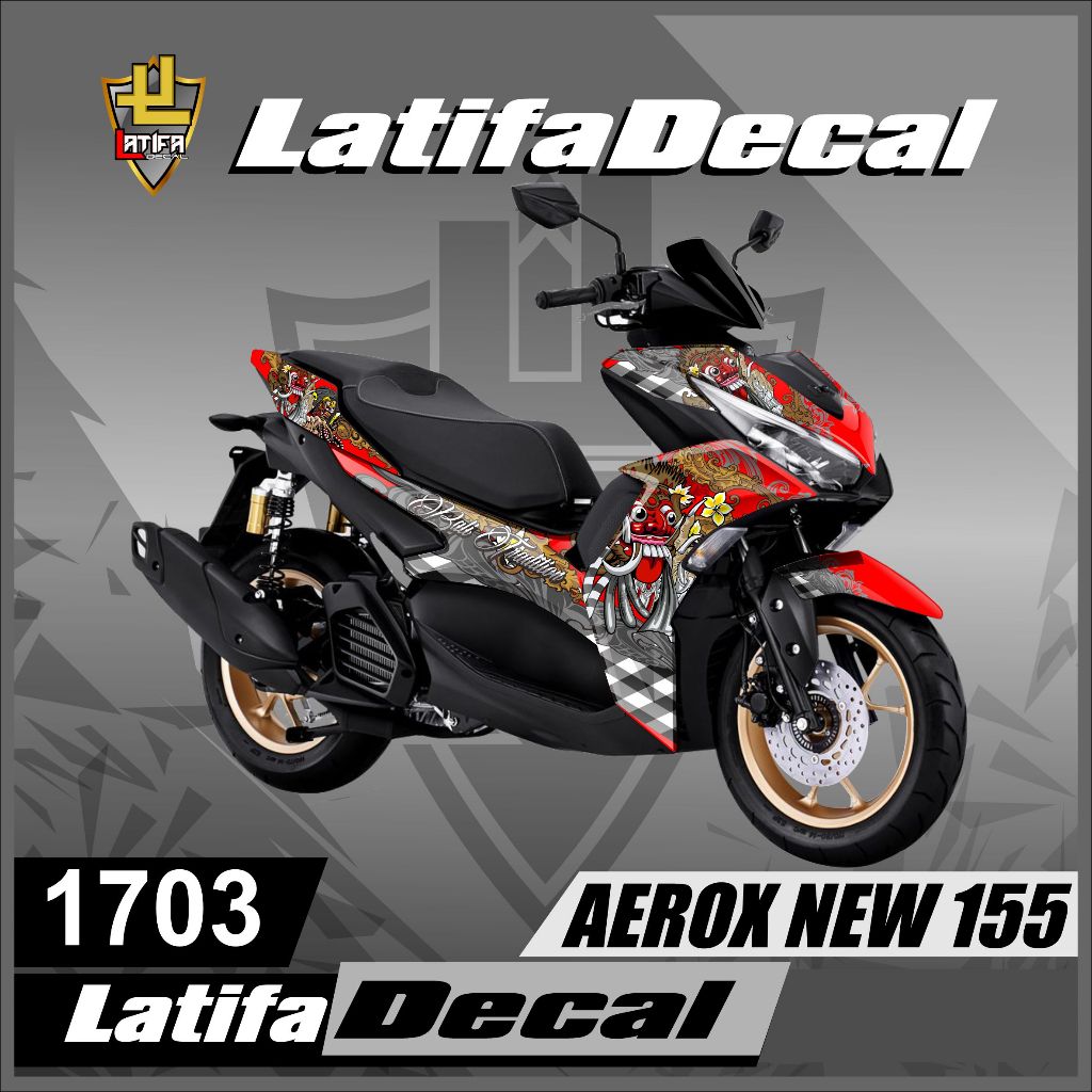 Jual Stiker Motor Keren Aerox NEW 155 Sticker Motor (FREE) Desain Suka2 ...